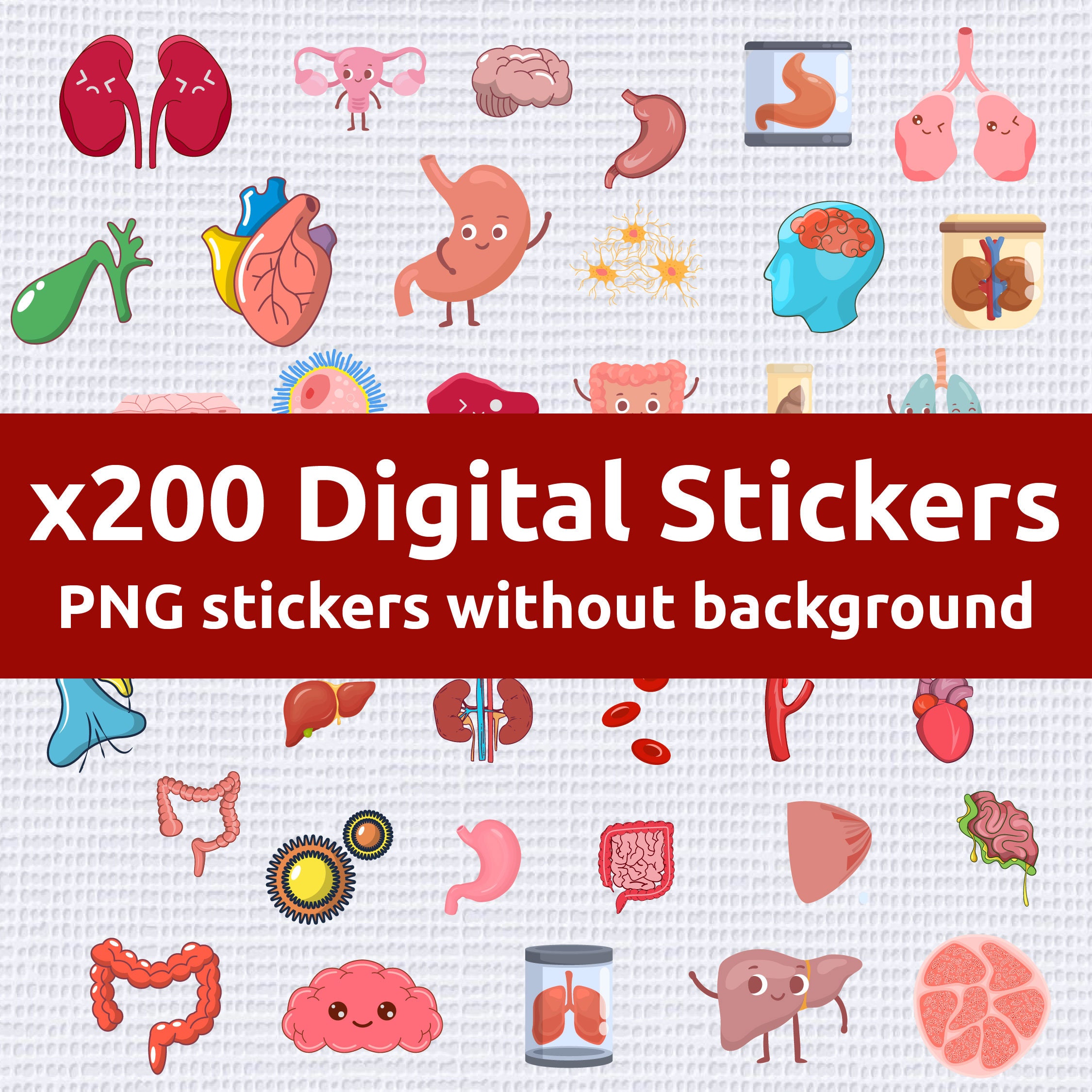 Biology Stickers | Medical Sticker | Cute Medical Stickers | Body ...