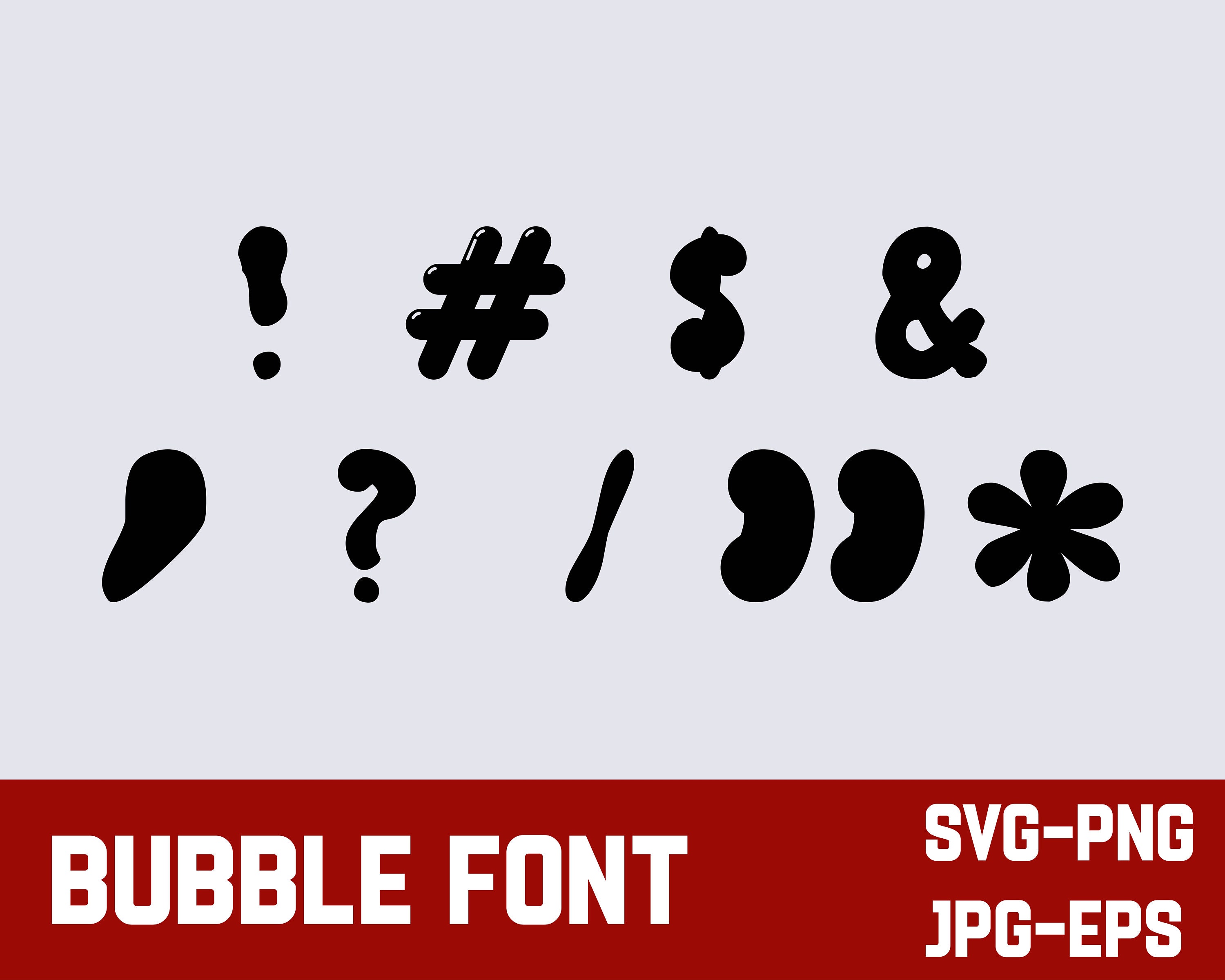 Bubble Font | Groovy Font | Bubble Script Font | Bubble Letters Svg ...
