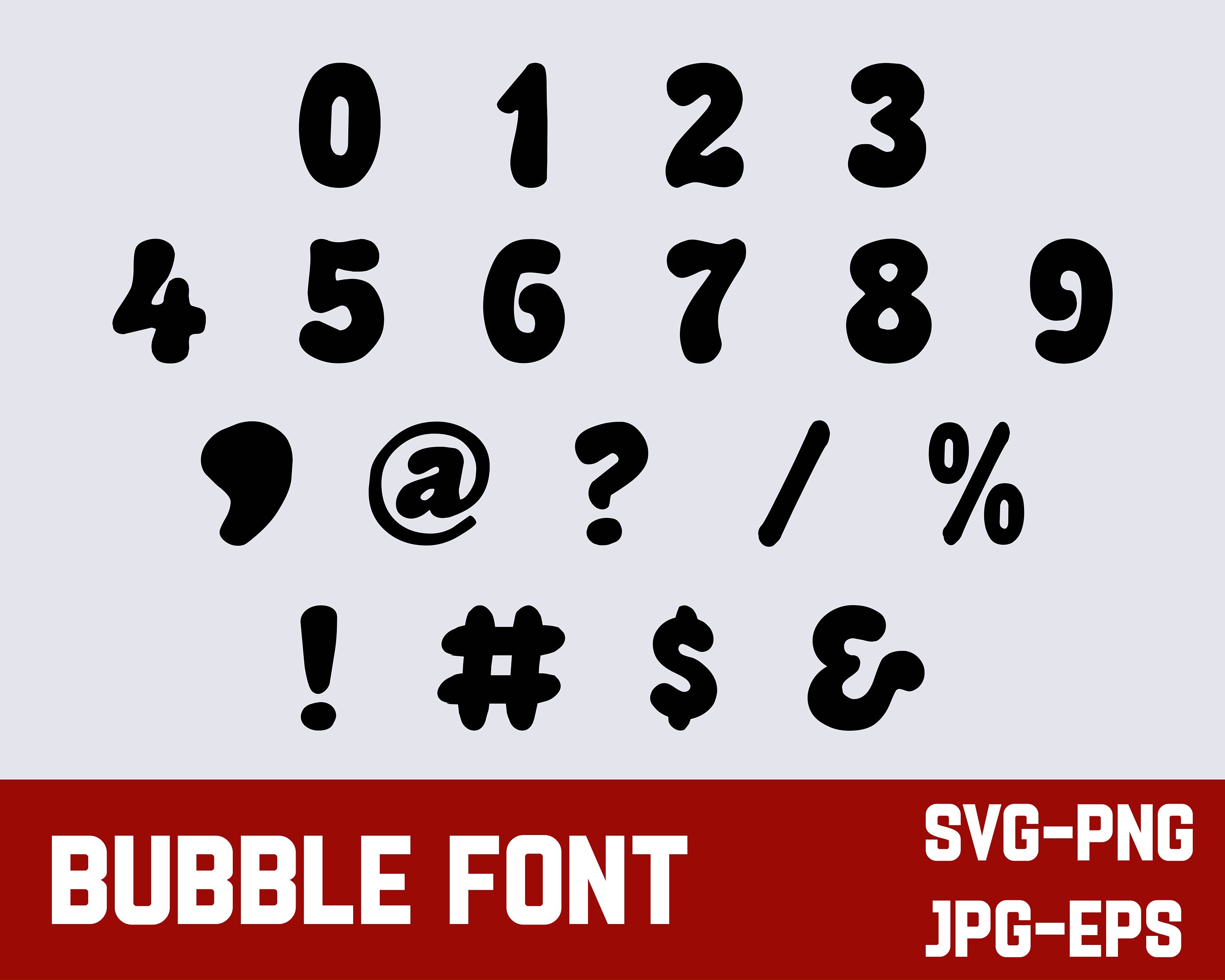 Bubble Font | Groovy Font | Bubble Script Font | Bubble Letters Svg ...