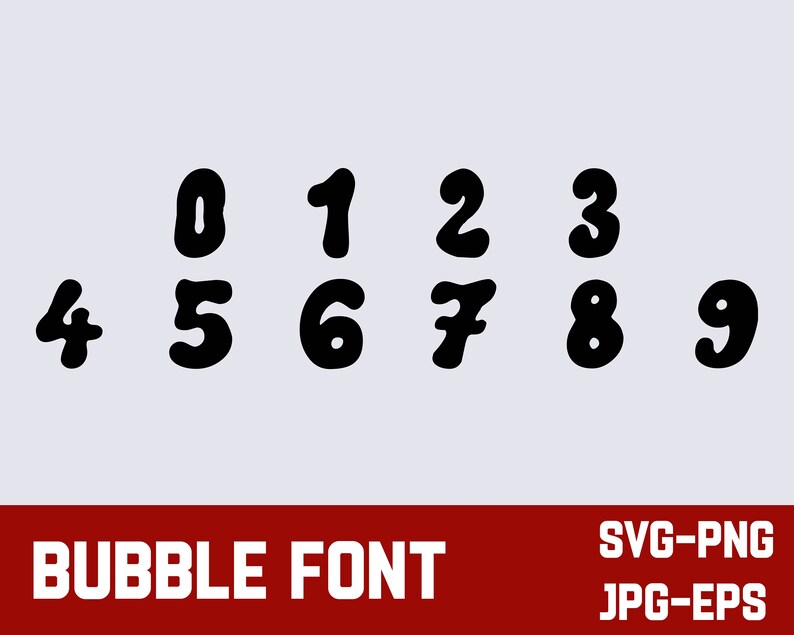 Bubble Font Groovy Font Bubble Script Font Bubble Letters Svg Retro ...
