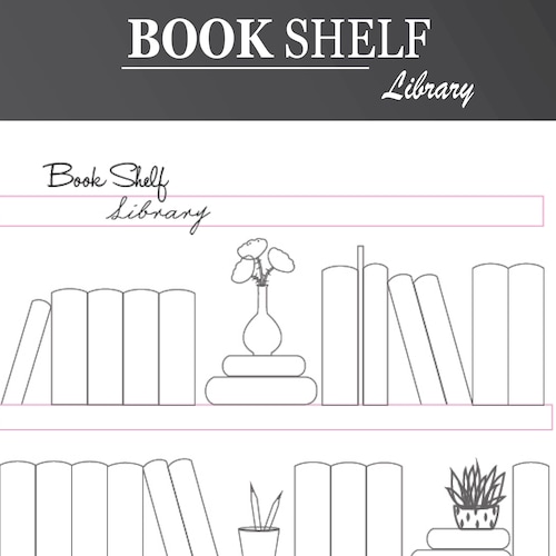 Bookshelf Book Tracker Printable Planner Insert Reading Log - Etsy