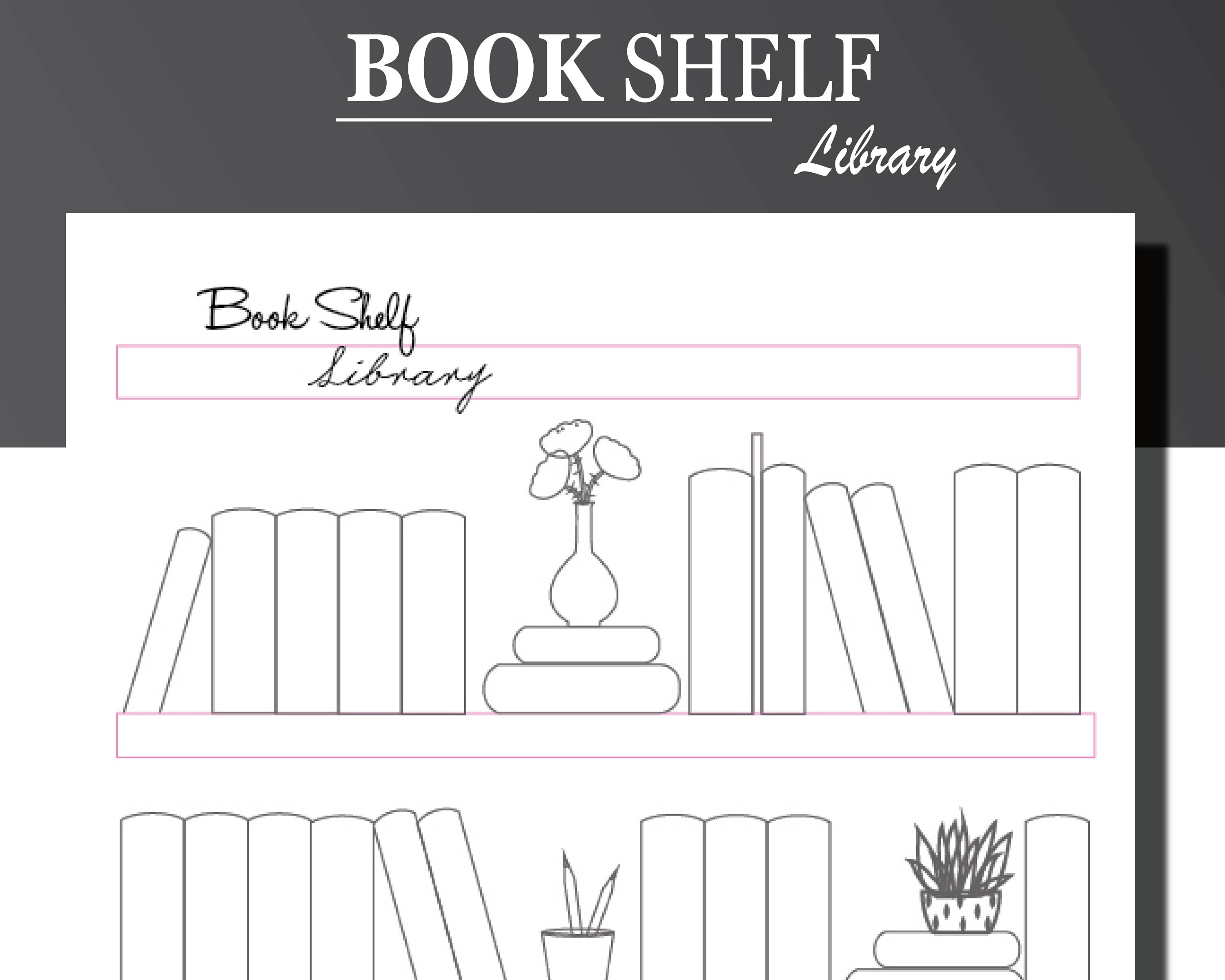 Reading Log Bookshelf Insert Summer Reading Log 100 Book Challenge ...