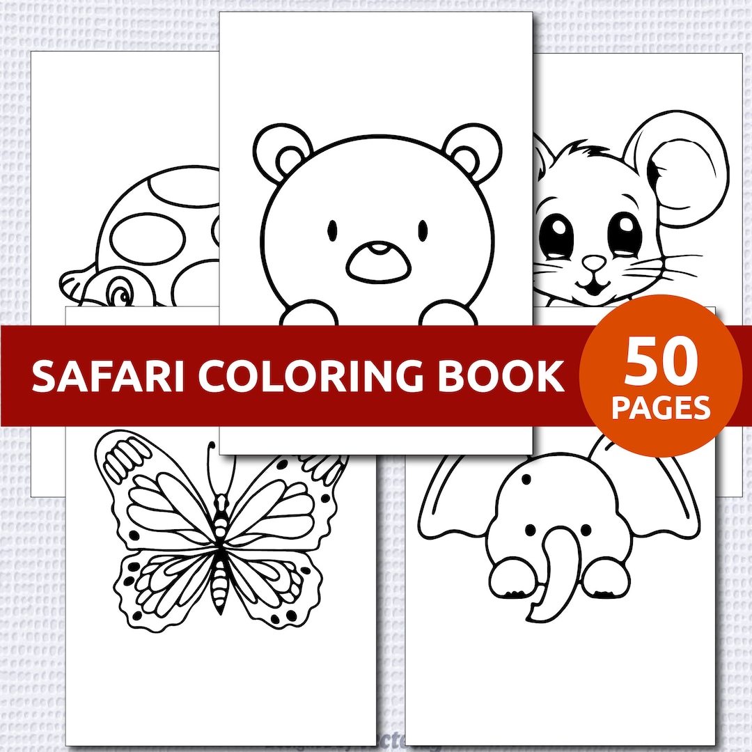 Toddler Coloring Book Baby Coloring Book Coloring Book Bundle Cat ...