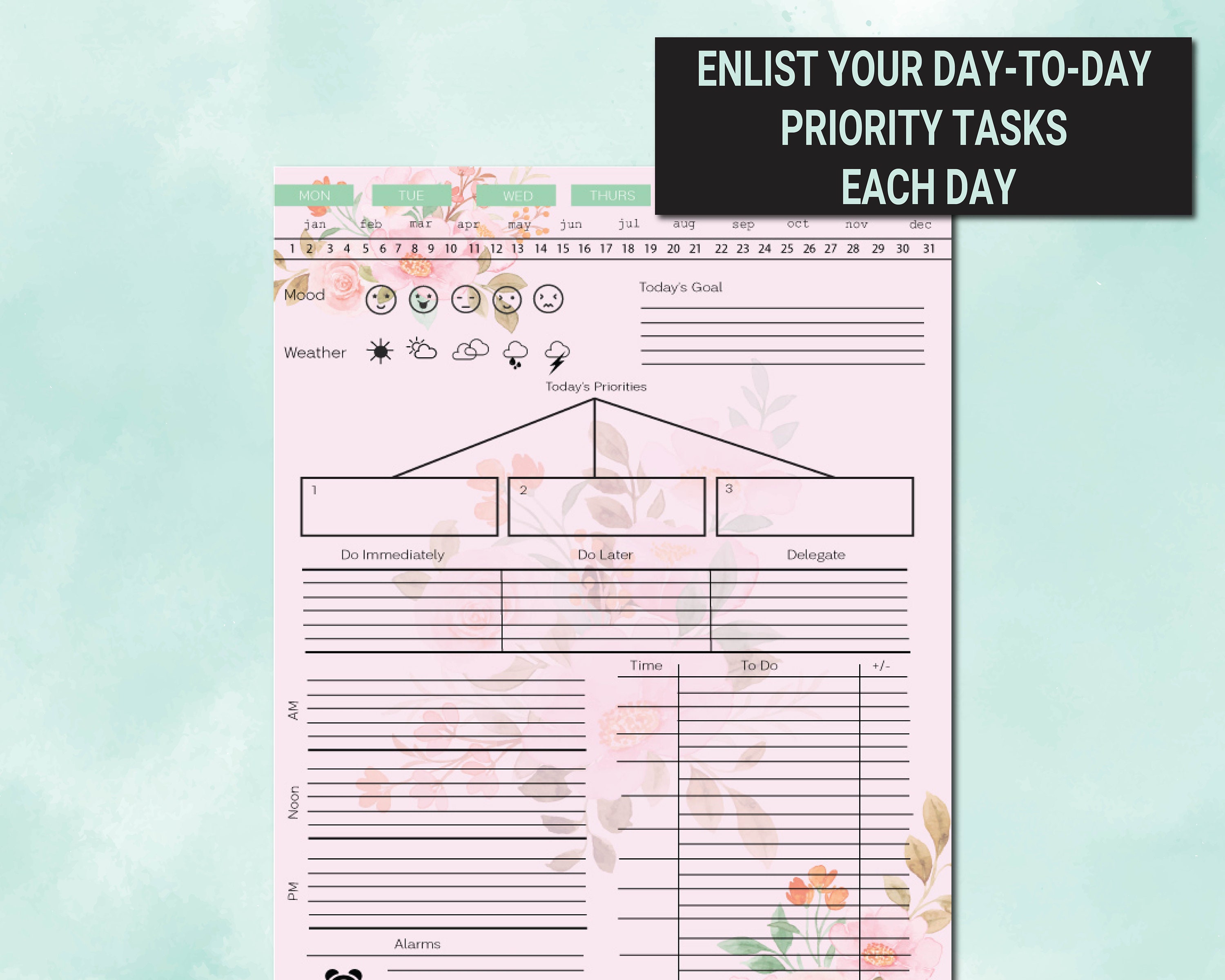 Adhd Daily Planner Adhd Digital Planner Adhd to Do List to Do List Adhd ...