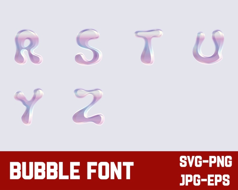 Bubble Font | Groovy Font | Bubble Script Font | Bubble Letters Svg ...