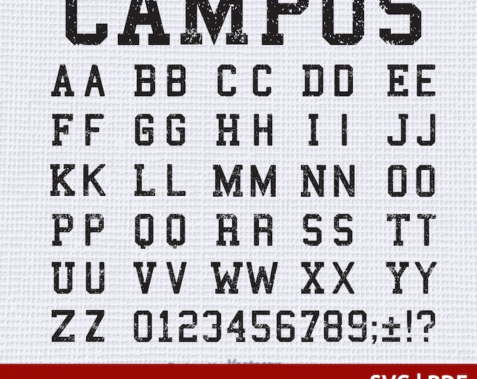 Modern Varsity Font SVG, Font SVG, Modern Fonts, Sports Font, Varsity Letters, Varsity Style ...