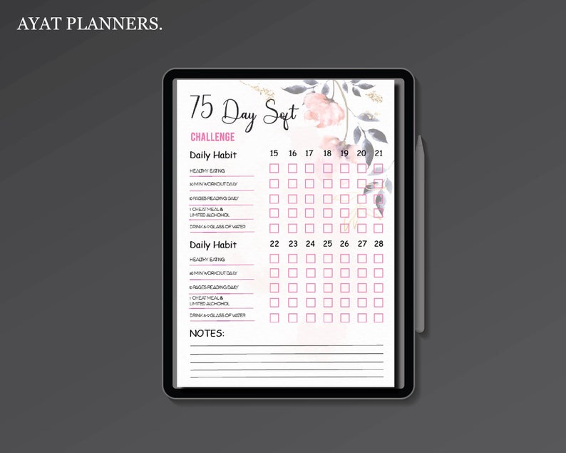 75 Soft Challenge | 75 Day Challenge | 75 Soft | 75 Soft Printable | 75 ...