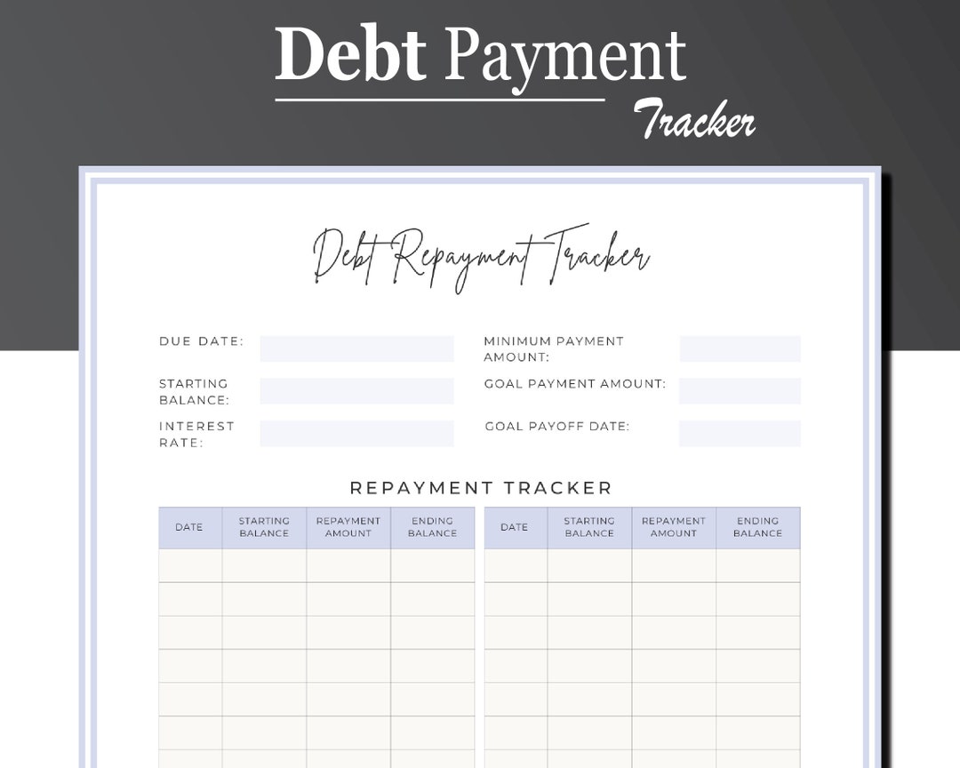 Debt Payoff Tracker | Debt Snowball | Debt Payoff Chart | Debt Free ...