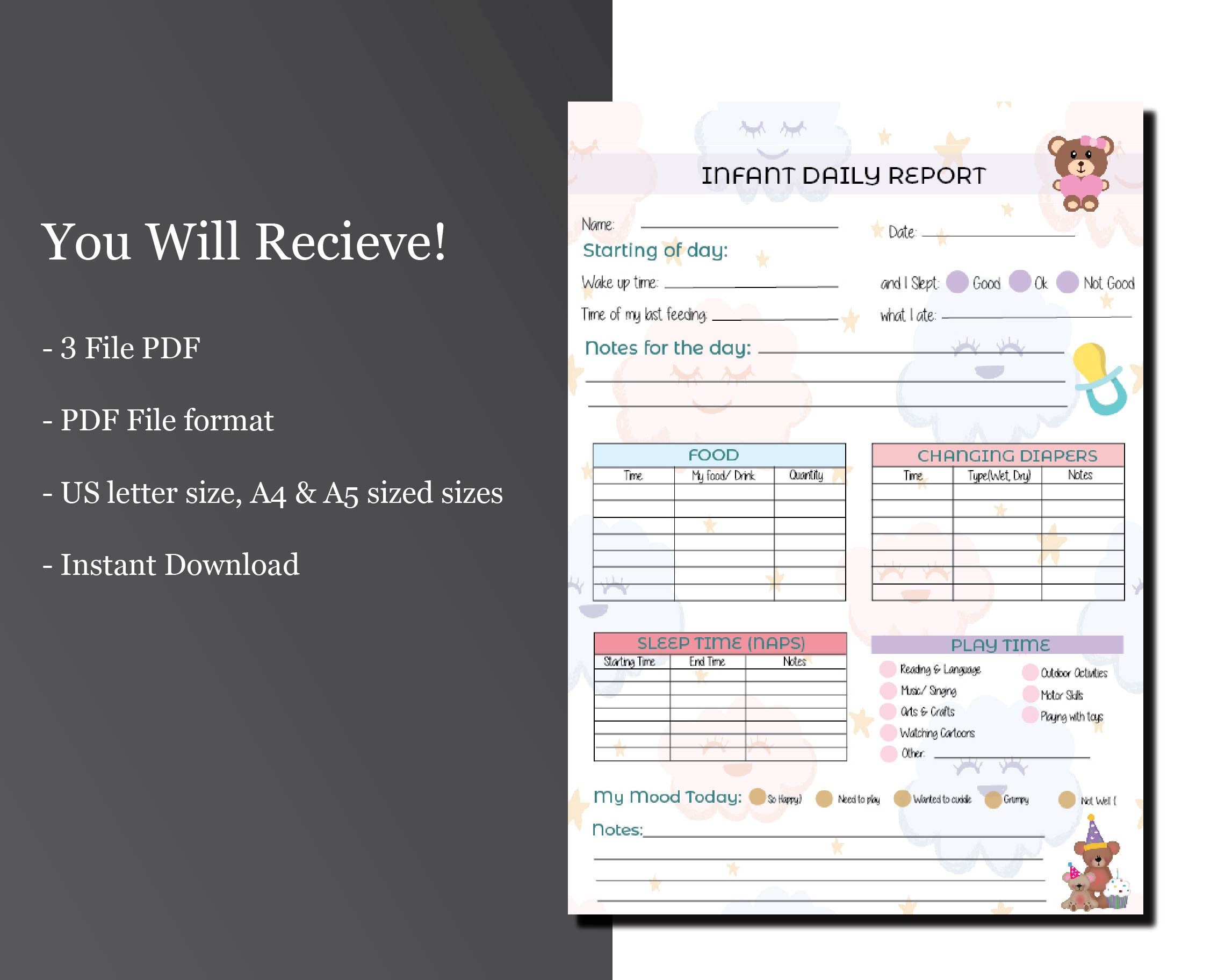 Baby Log Book Baby Daily Log Baby Log Baby Daily Log Book Baby Care Log ...