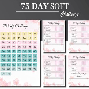 75 Soft Challenge 75 Day Challenge 75 Soft 75 Soft Printable 75 Soft ...
