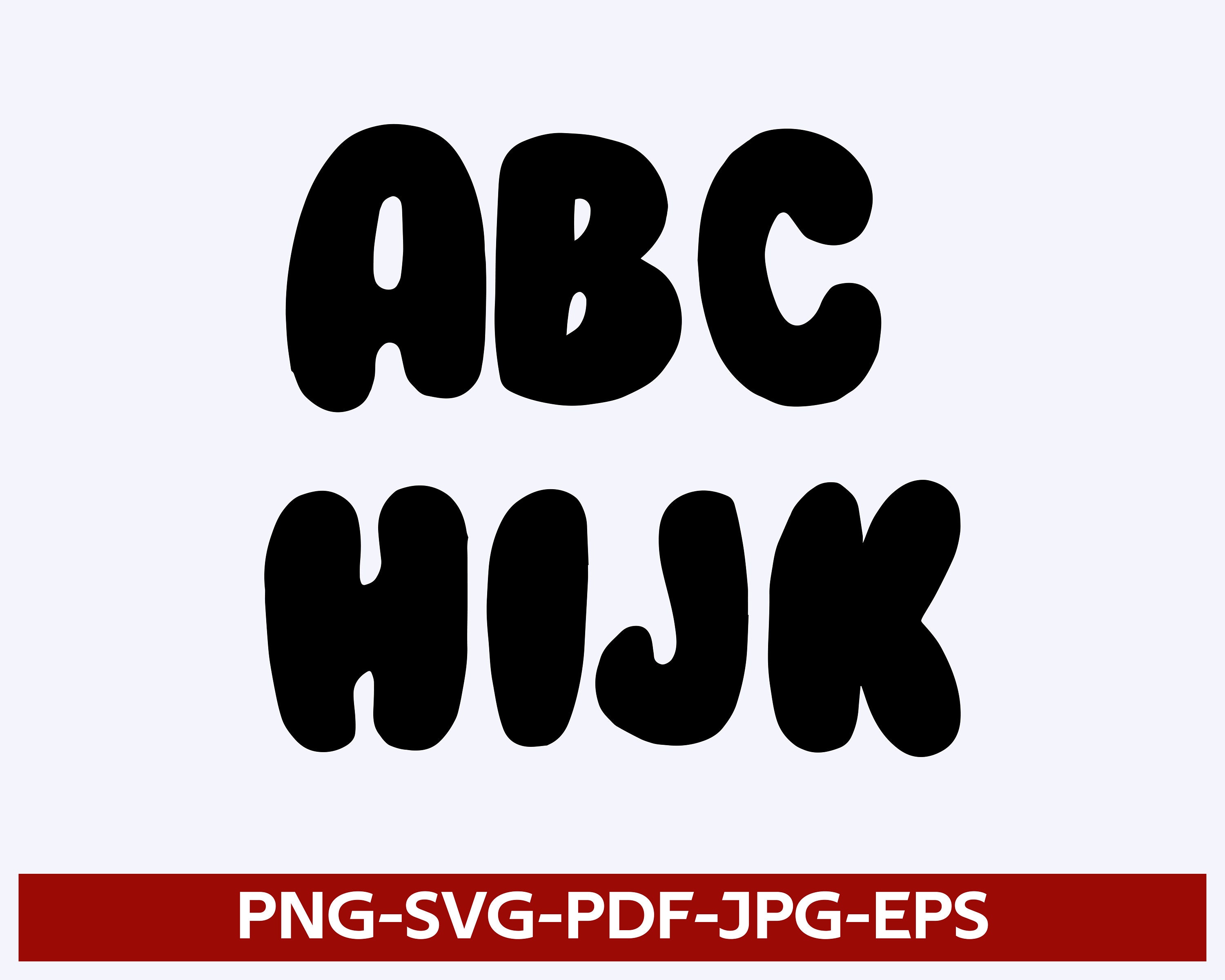 Bubble Font | Groovy Font | Bubble Script Font | Bubble Letters Svg ...