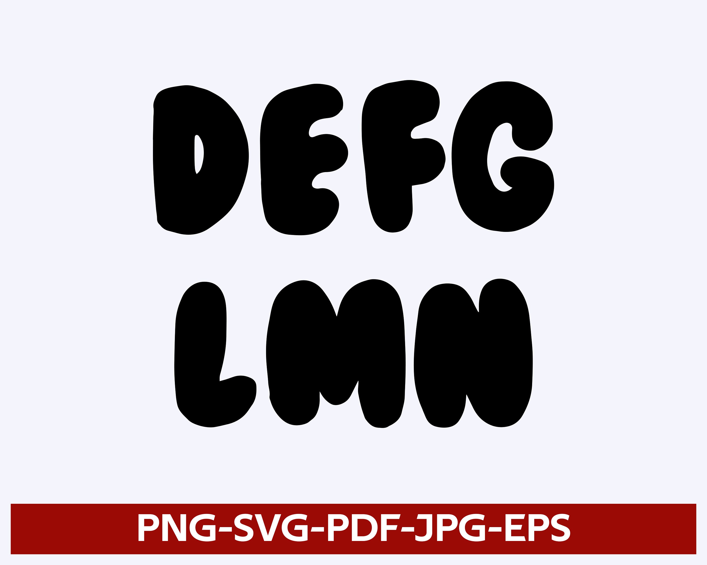 Bubble Font | Groovy Font | Bubble Script Font | Bubble Letters Svg ...