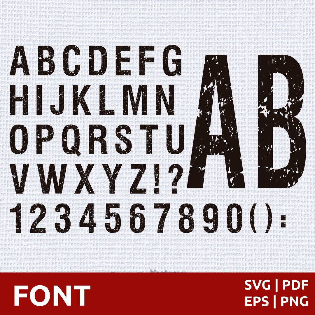 Distressed Letters College Font Sports Font Grunge Font Varsity Font ...