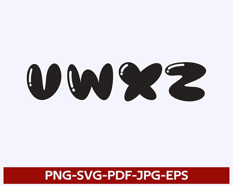 Bubbly Font Alphabet: 70s Retro Graffiti (digital Download) - Etsy