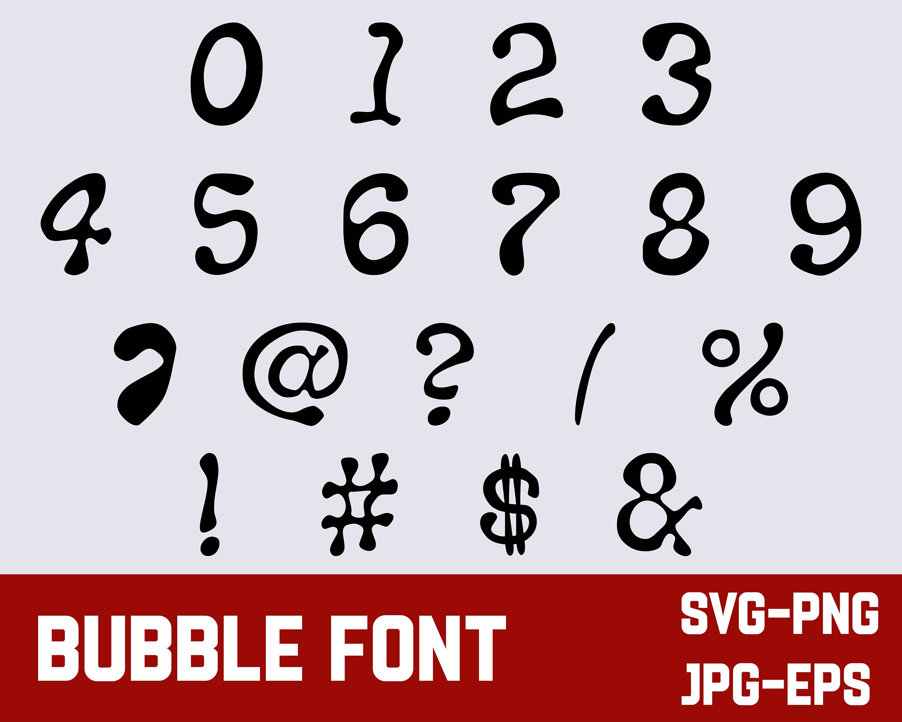 Bubble Font | Groovy Font | Bubble Script Font | Bubble Letters Svg ...