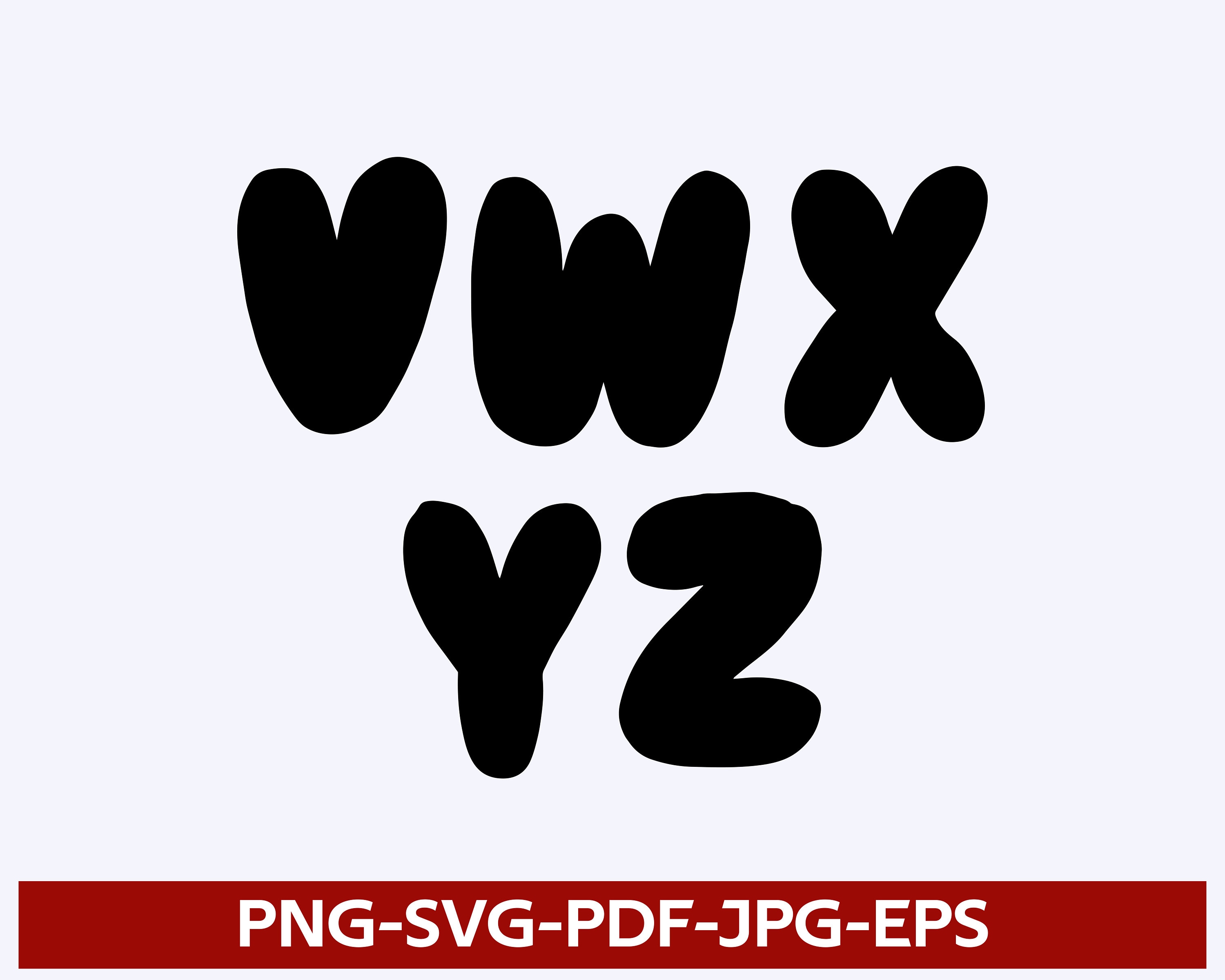 Bubble Font Groovy Font Bubble Script Font Bubble Letters Svg Retro ...