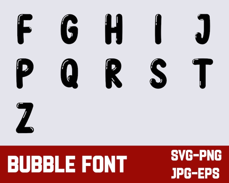 Bubble Font Groovy Font Bubble Script Font Bubble Letters Svg Retro ...