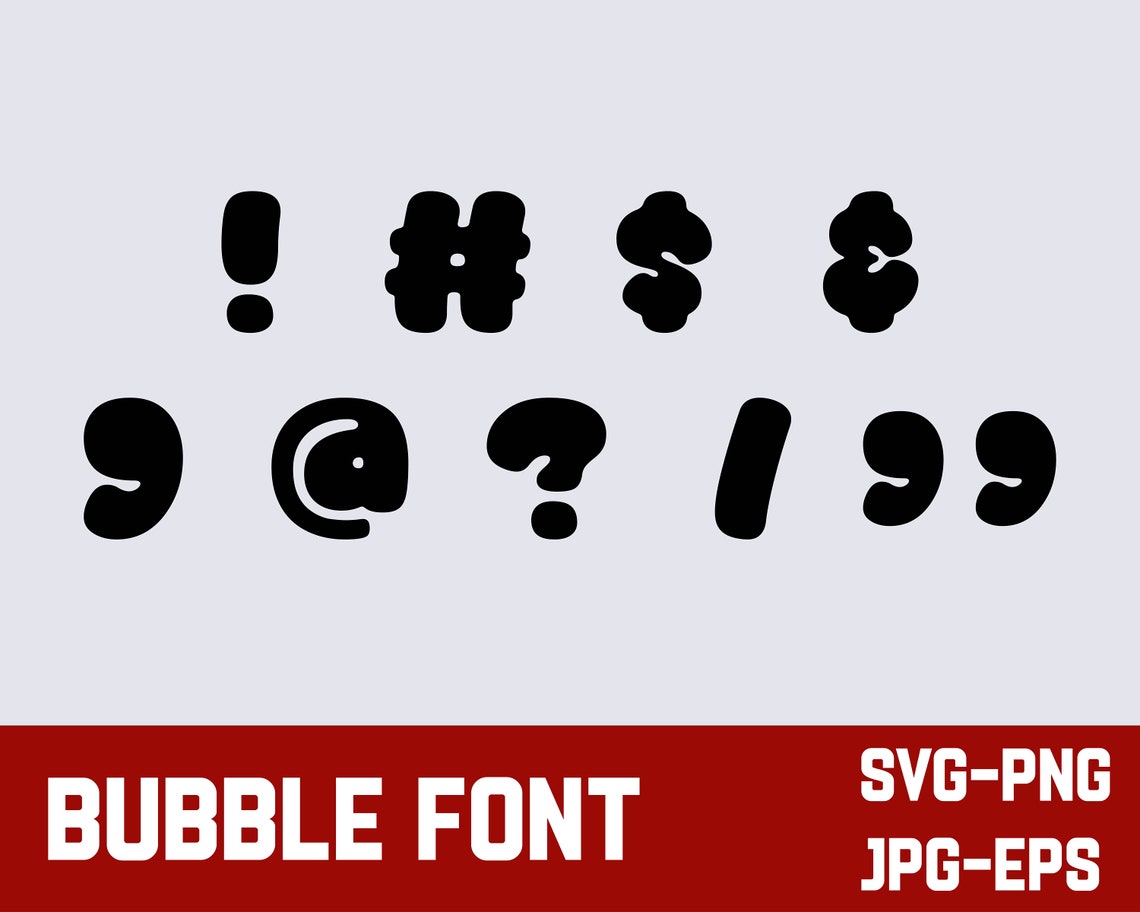 Bubble Font | Groovy Font | Bubble Script Font | Bubble Letters Svg ...