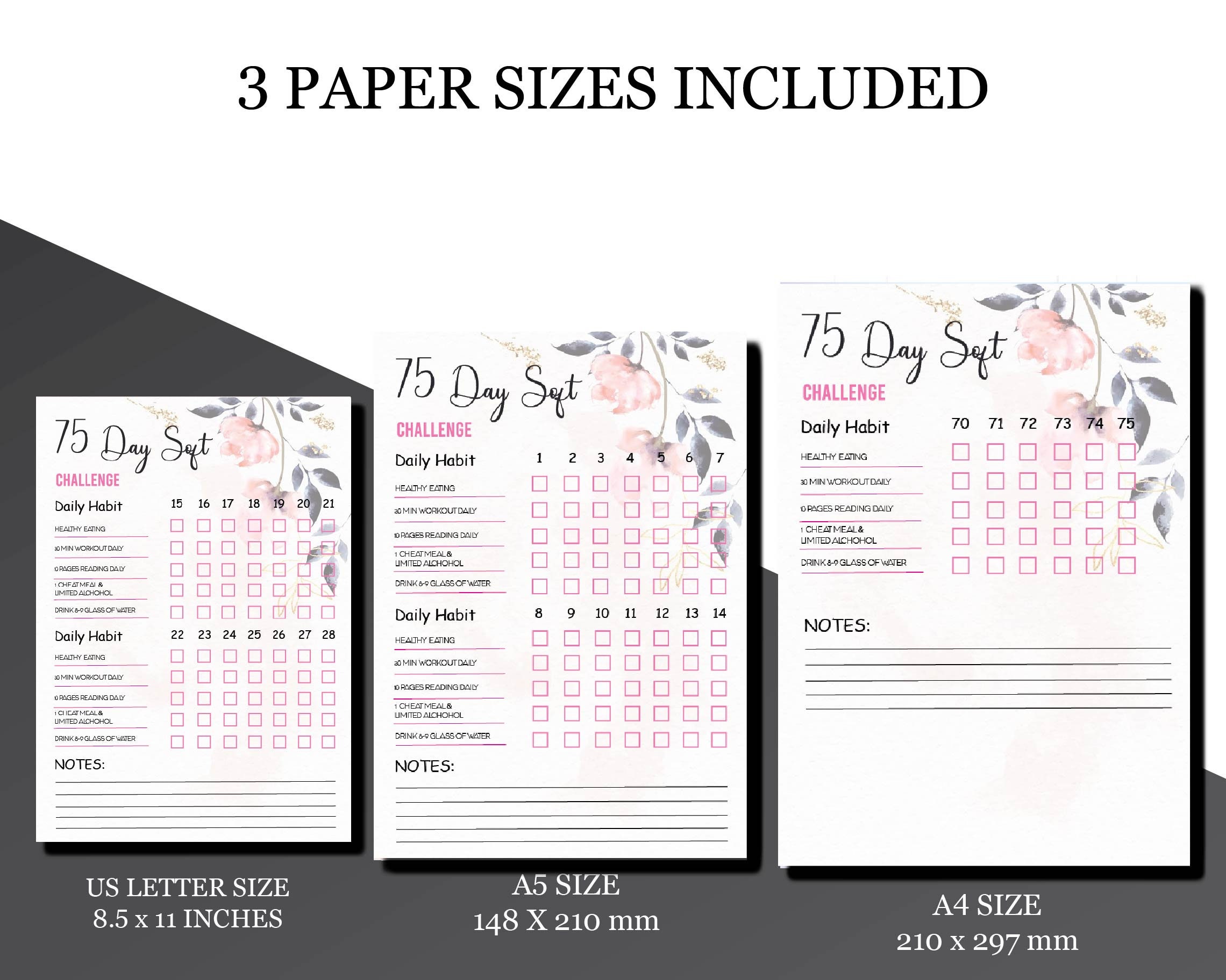 75 Soft Challenge | 75 Day Challenge | 75 Soft | 75 Soft Printable | 75 ...