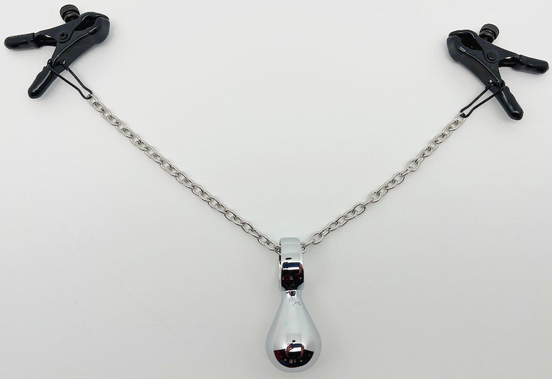 Adjustable Bullnose Nipple Clamps With Chain and Mini Butt Plug - Etsy