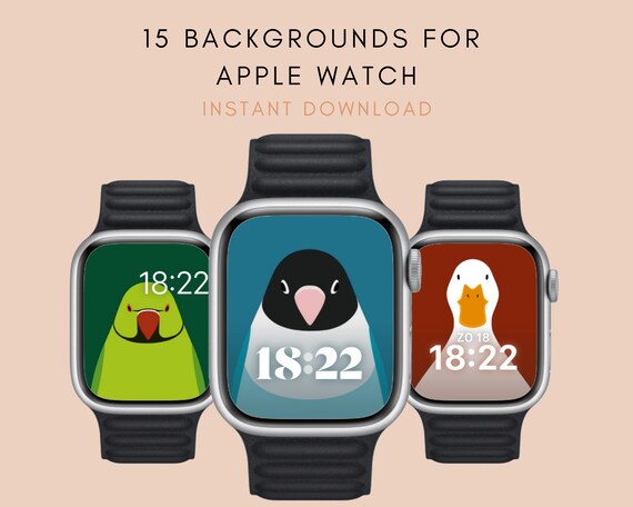 15 Apple Watch Background Wallpapers Animated Birds Iwatch - Etsy