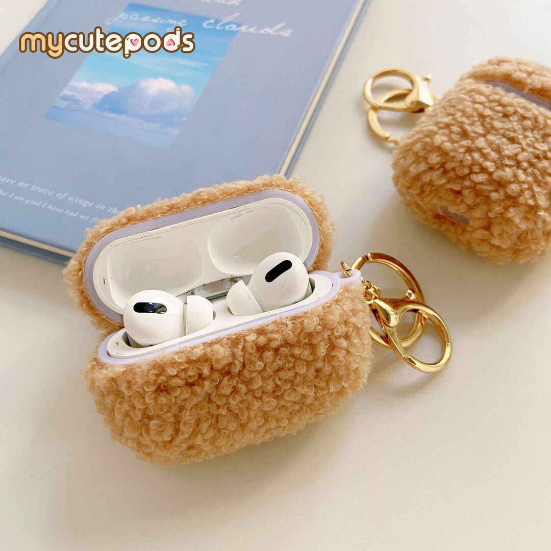 Plush, Fluffy Airpods Case, Soft and Fluffy Airpods Case, Teddy Airpods ...