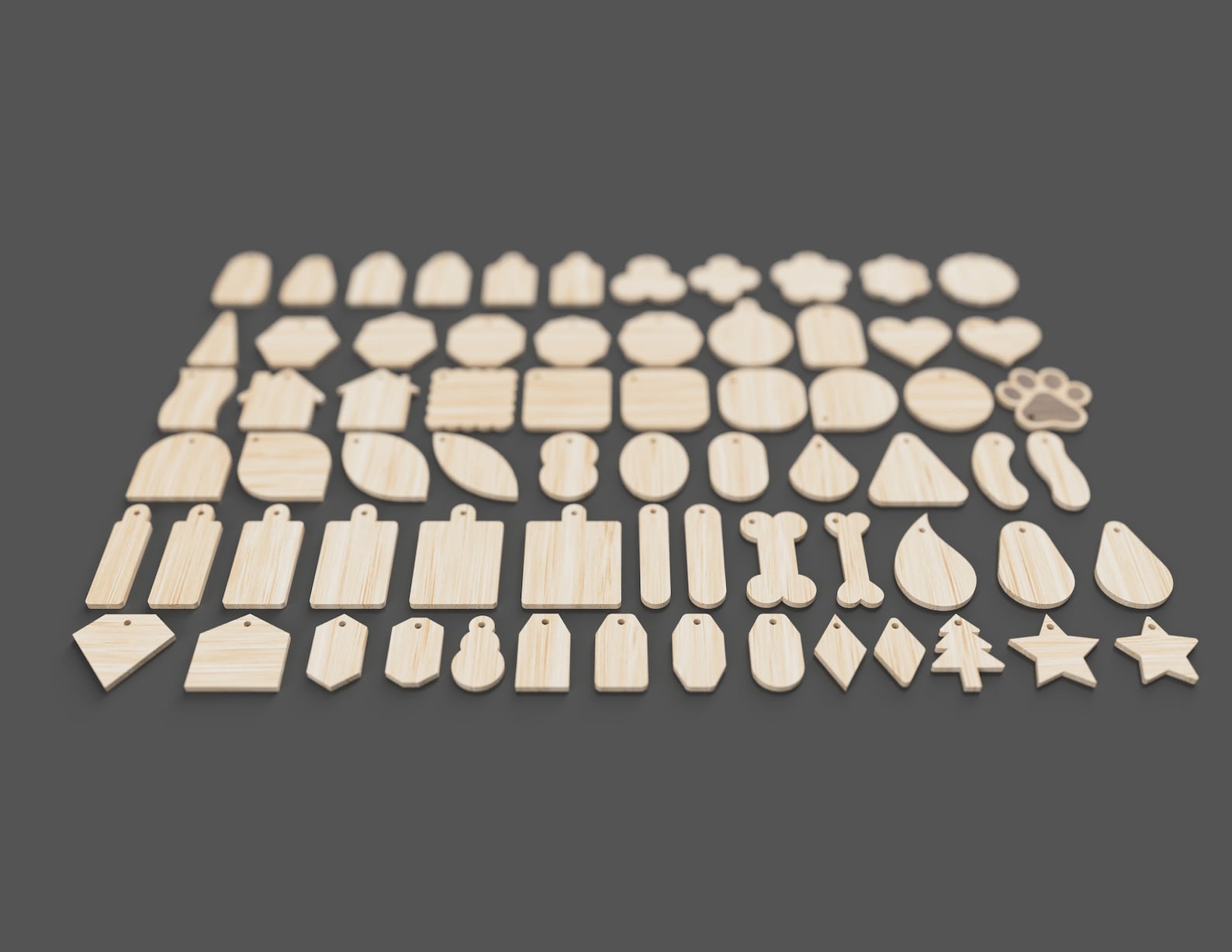 Keyring Design Files for Laser Cutting Bundle. SVG, DXF, PNG ...