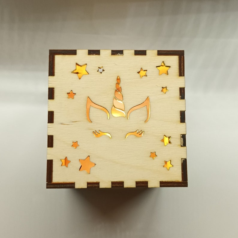 Unicorn Light Box - Design Files for Laser Cutting. SVG, DXF ...