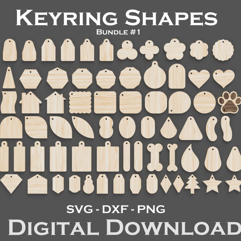 Keyring Tag Template - Etsy