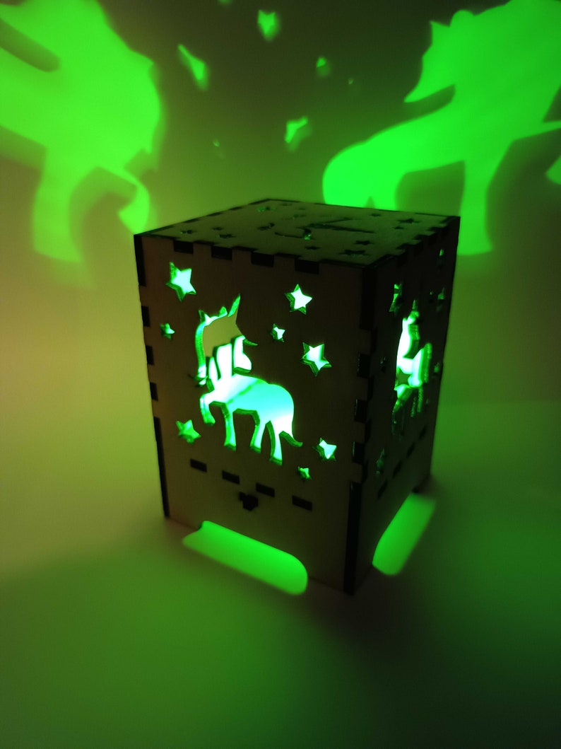 Unicorn Light Box - Design Files for Laser Cutting. SVG, DXF ...