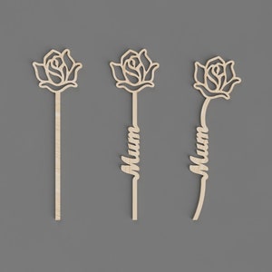 Laser Cut Rose Design Files for Laser Cutting #1. SVG, DXF. - Gift ...