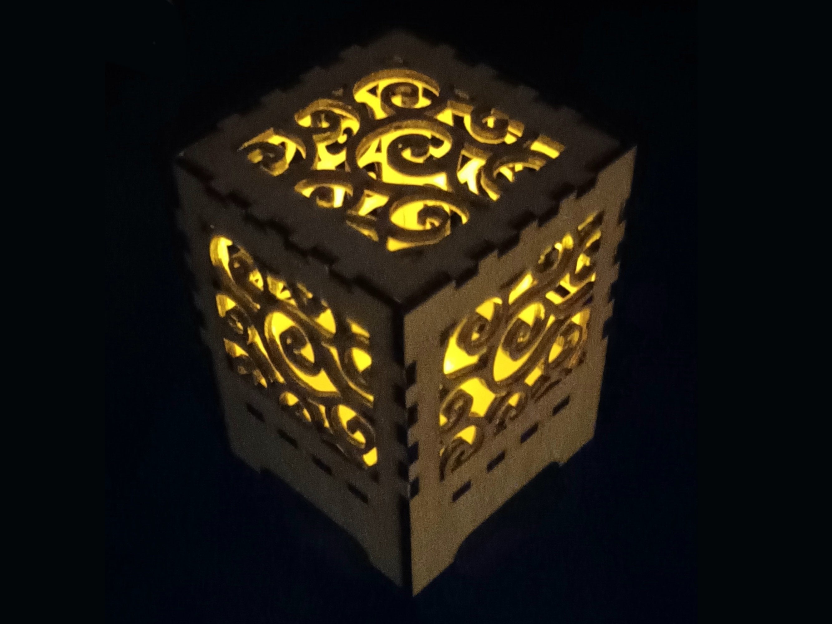 Decorative Light Box - Design Files for Laser Cutting. SVG, DXF, PNG ...