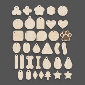 Keyring Design Files for Laser Cutting Bundle. SVG, DXF, PNG ...