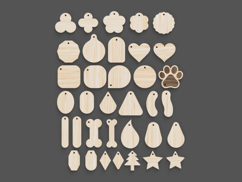 Keyring Design Files for Laser Cutting Bundle. SVG, DXF, PNG ...