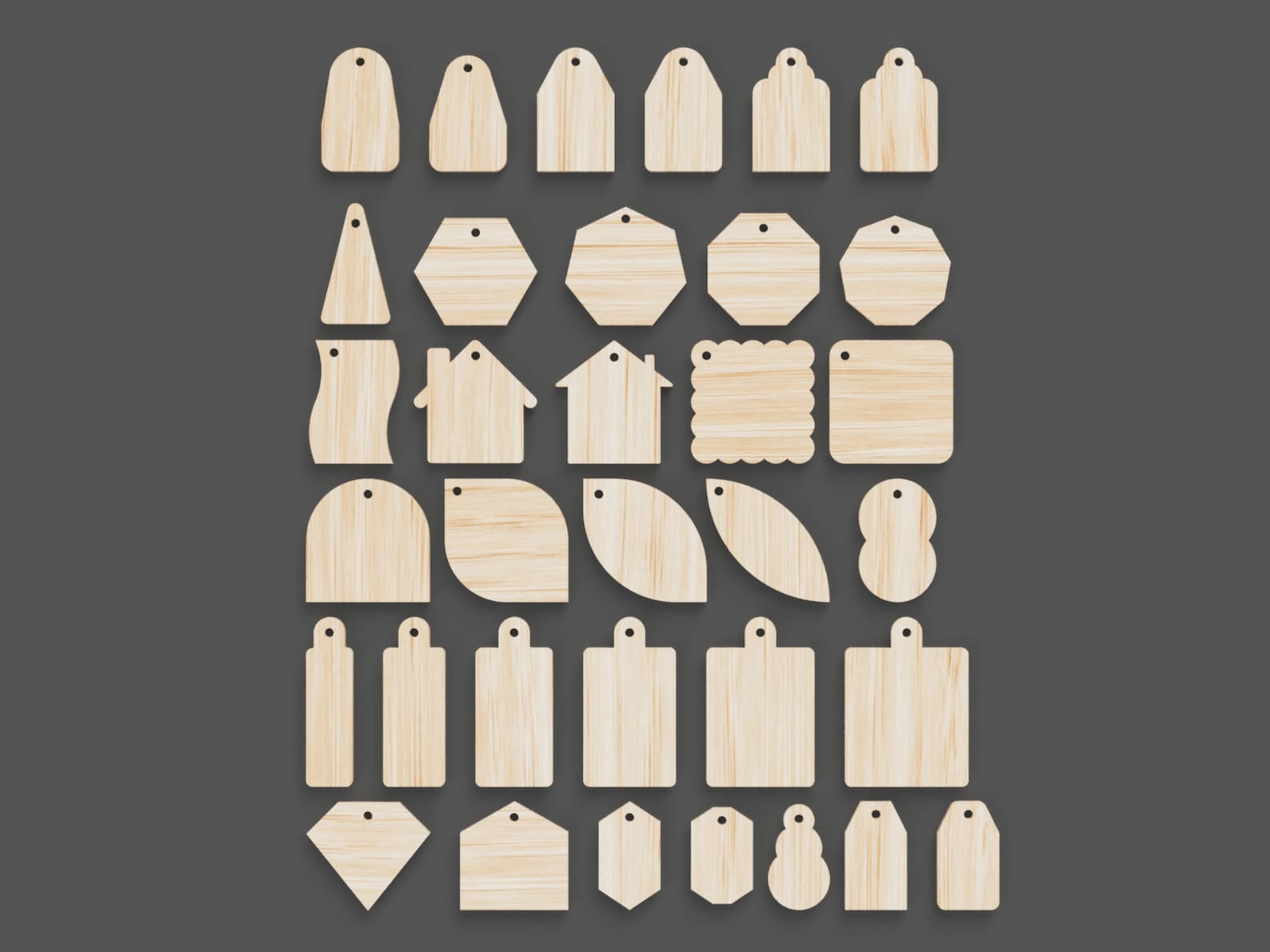 Keyring Design Files for Laser Cutting Bundle. SVG, DXF, PNG ...