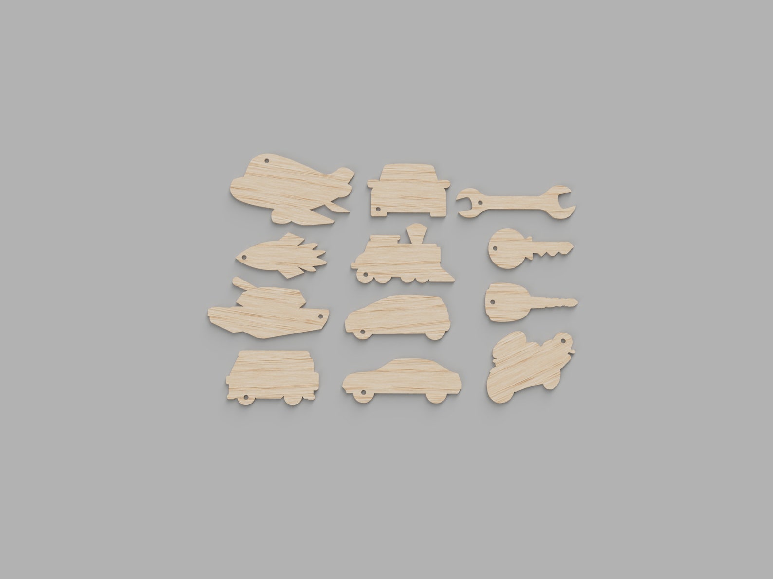 Keyring Design Files for Laser Cutting #2. SVG, DXF, PNG. - Keychain ...