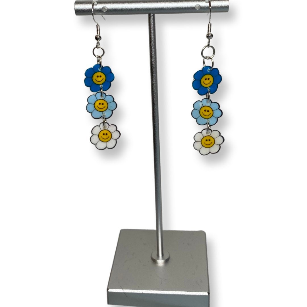 Smiley Daisy Chains Ombré Gradient Flowers Statement - Etsy