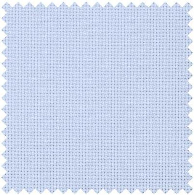Zweigart Light Blue 16 Count Aida Cross Stitch Fabric - Various Size ...