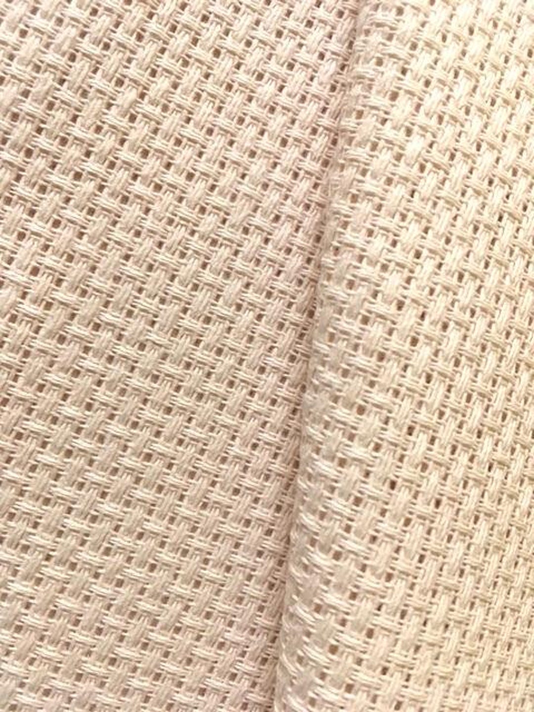 Zweigart Ivory / Cream 8 Count Aida Cross Stitch Fabric - Various Size ...