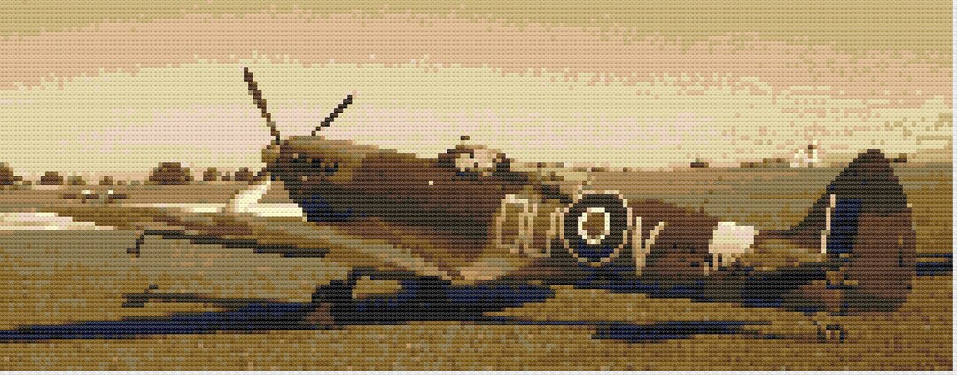 Grace Spitfire Aircraft Cross Stitch Digital Download - Etsy