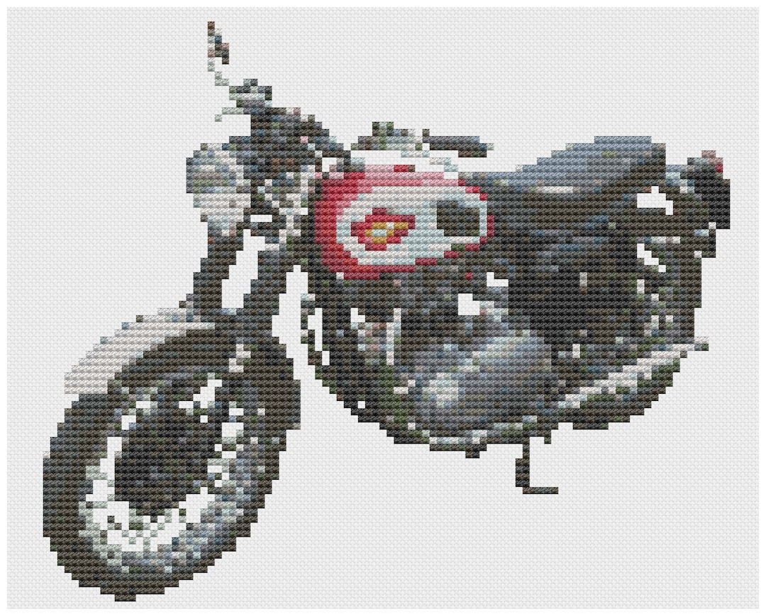 BSA A10 Motorcycle Cross Stitch Digital Download - Etsy