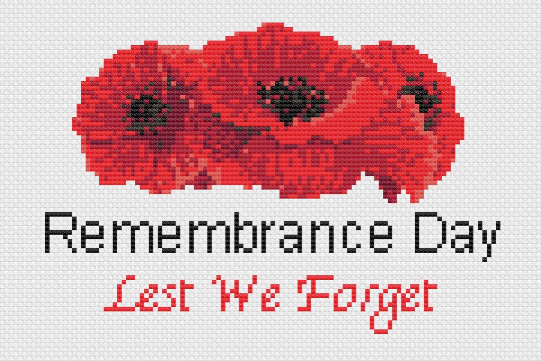 Remembrance Day Cross Stitch Digital Download - Etsy