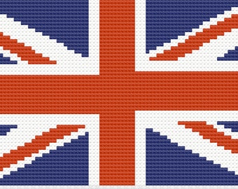 Union Jack Cross Stitch Pattern Digital Download PDF - Etsy UK