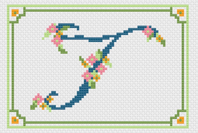 Alphabet Letter J Cross Stitch Digital Download - Etsy