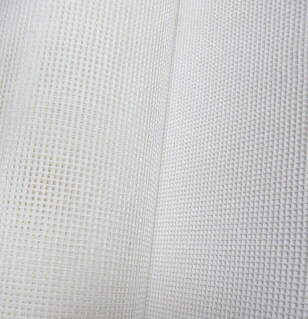 White 18 Count Zweigart Interlock Mono Tapestry Canvas - Various Size ...