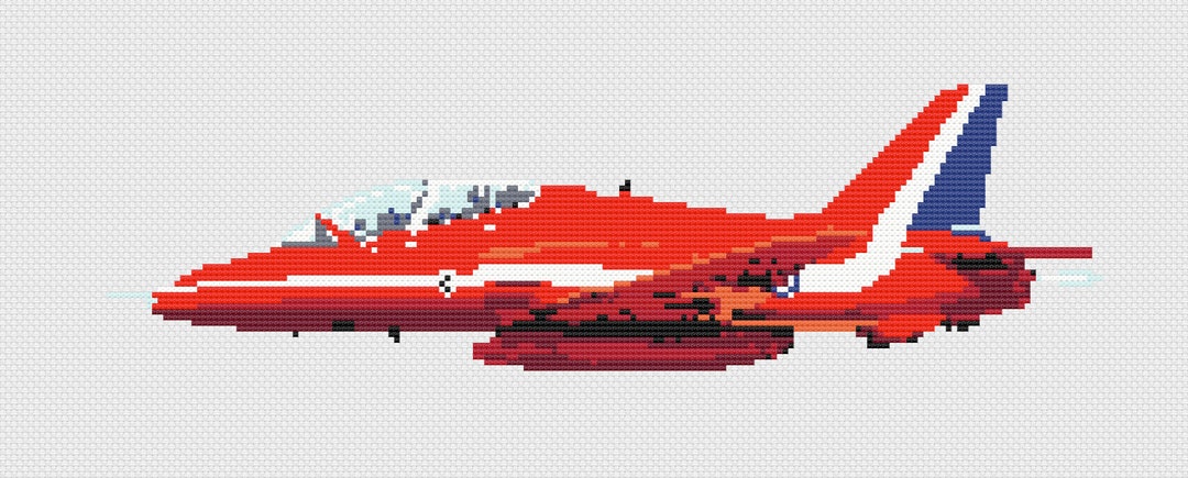 Red Arrows Aircraft Singleton Cross Stitch Digital Download - Etsy