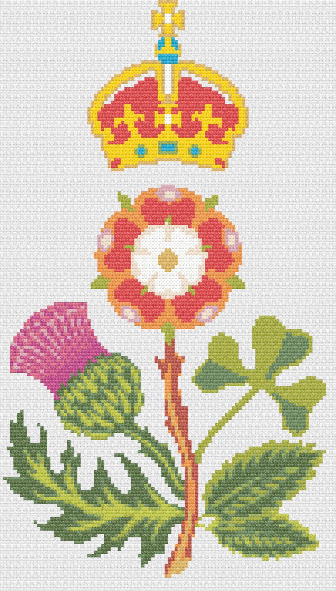 Royal Emblem Cross Stitch Digital Download - Etsy