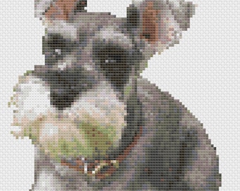 Schnauzer Counted Cross Stitch Pattern by Artecy Cross Stitch - Etsy