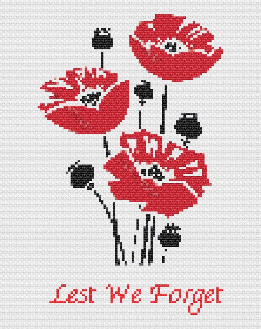 Lest We Forget Cross Stitch Digital Download - Etsy