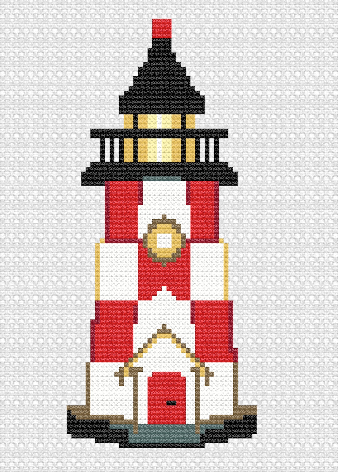 Lighthouse Cross Stitch Digital Download - Etsy